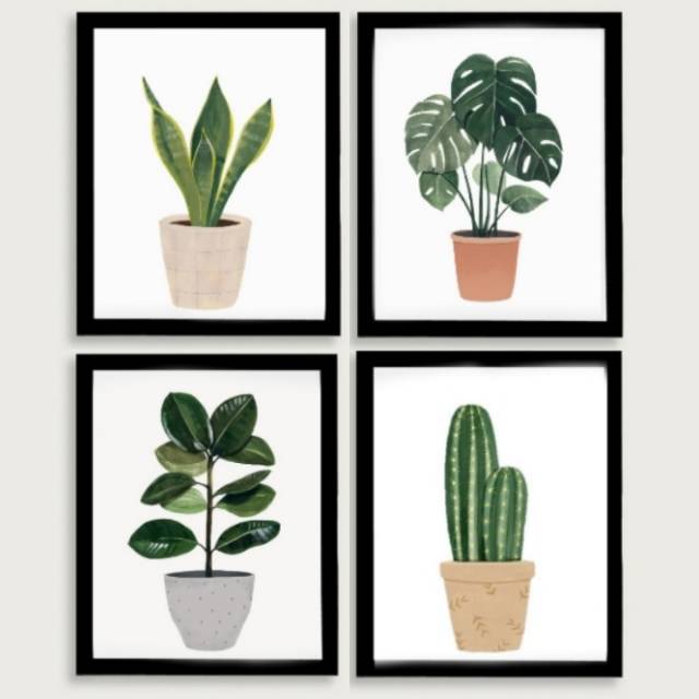 Jual POSTER FRAME WALL DECOR 1 set isi 4 frame!! | Shopee Indonesia