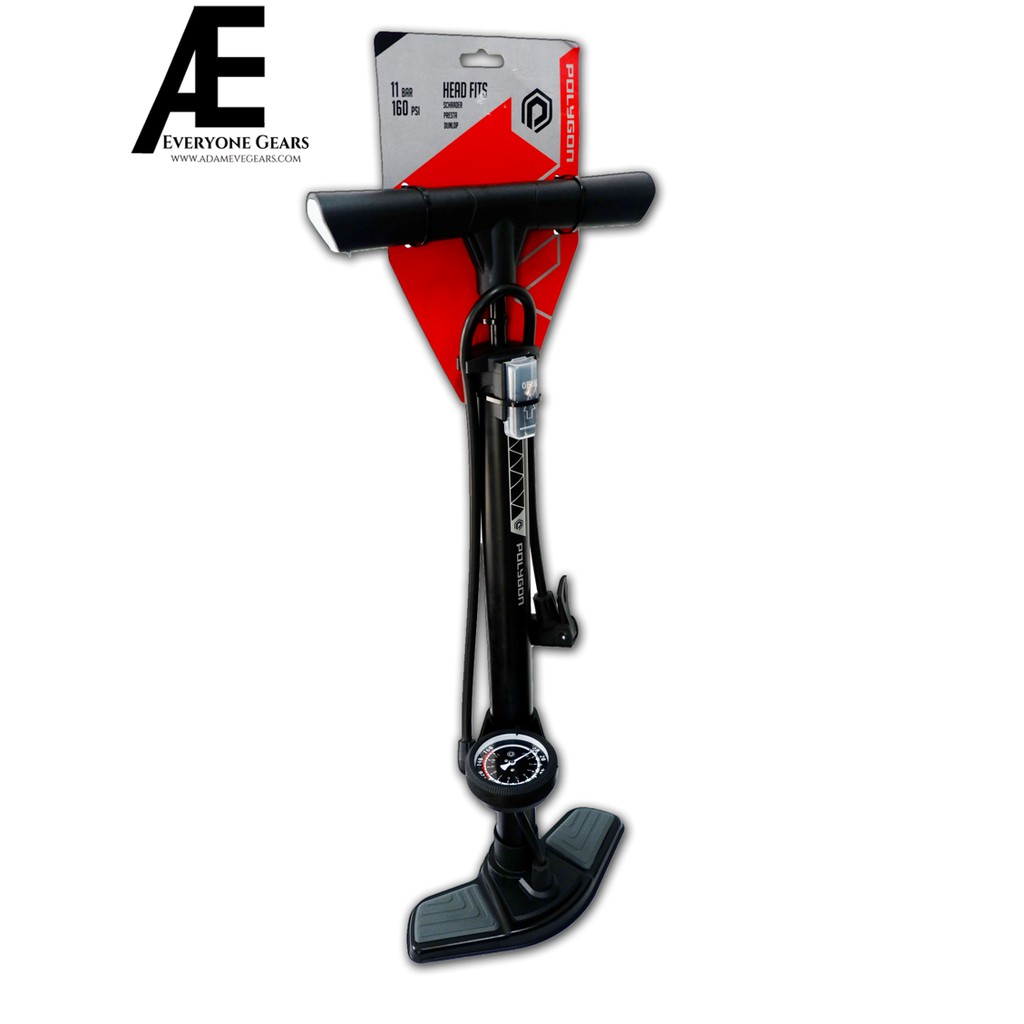 Jual POLYGON POMPA SEPEDA TWIN VALVE UKURAN BESAR 160 PSI | Shopee ...