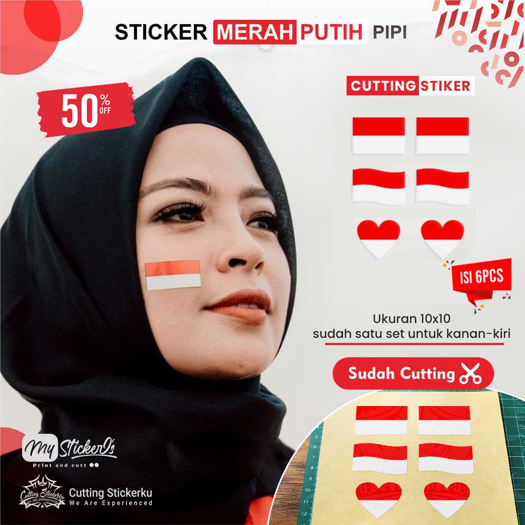 Jual Bendera Merah Putih Variasi Motor Mobil Sticker Pipi Timbul Keren ...