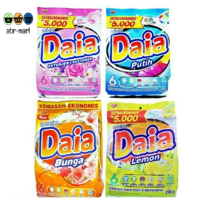 Jual DAIA DETERGEN BUBUK 245 GR 250 GR - RANDOM** | Shopee Indonesia