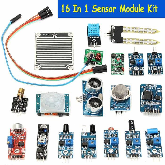 Jual 16 IN 1 MODUL SENSOR KIT FOR ARDUINO & RASPBERRY WITH BOX # ...