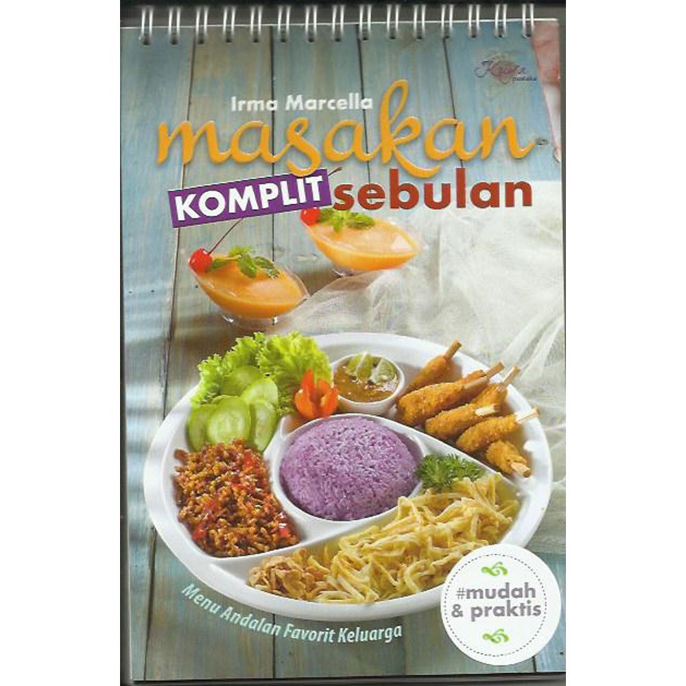 Jual BUKU RESEP Masakan Komplit Sebulan Menu Andalan Favorit Keluarga ...