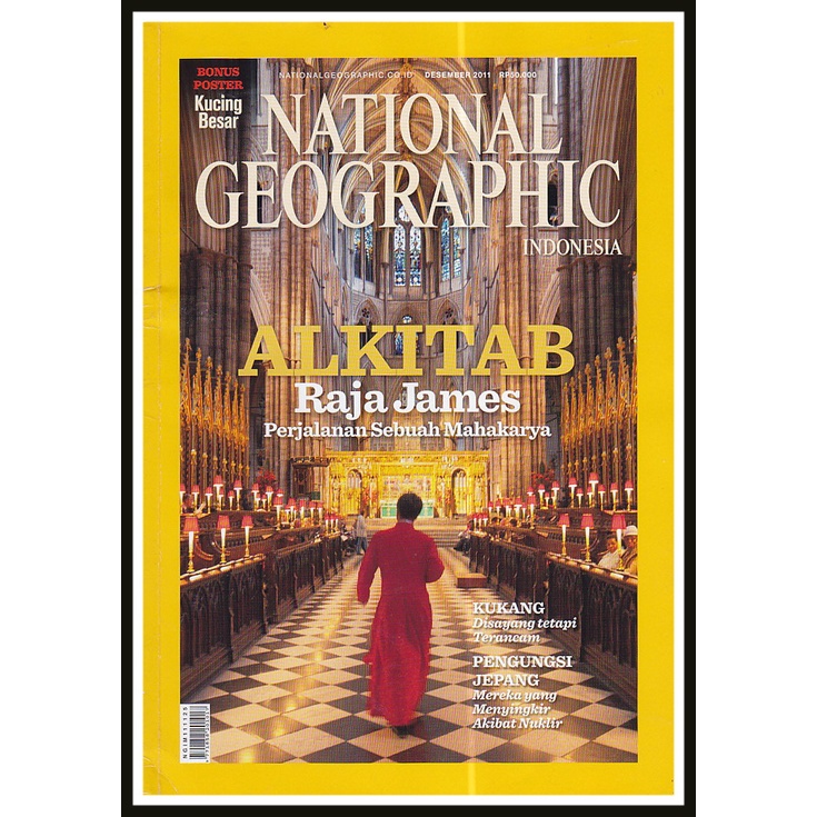 Jual MAJALAH NATIONAL GEOGRAPHIC DECEMBER 2011 - ALKITAB RAJA JAMES ...