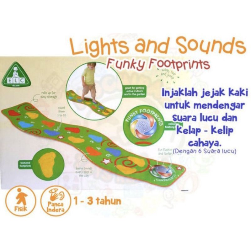 Jual ORIGINAL ELC LIGHTS AND SOUND FUNKY FOOTPRINTS LIGHT SOUND ...