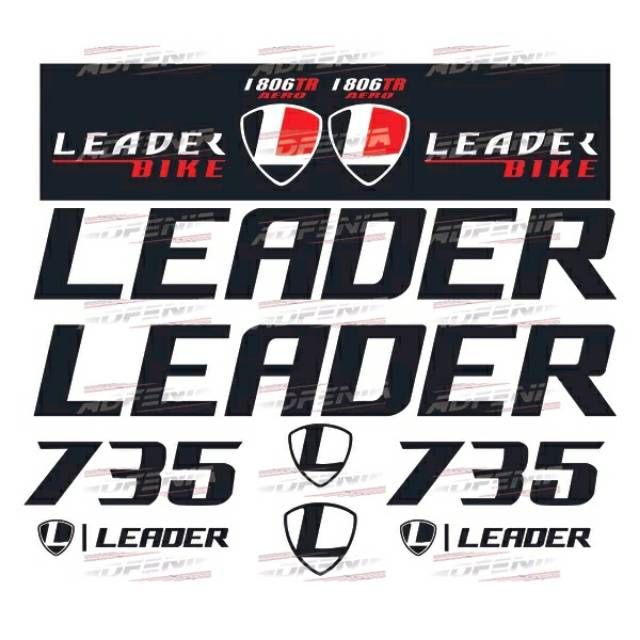Jual Decal Sticker Leader 735 725 721 Die Cut Cutting Stiker | Shopee ...