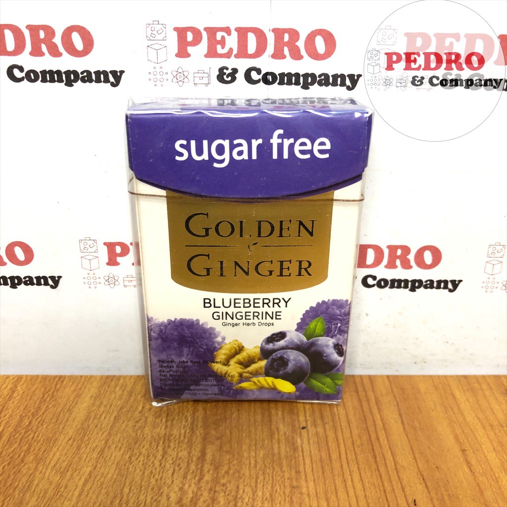 Jual Sunny ville golden ginger permen classic BLUEBERRY sugar free 45 ...