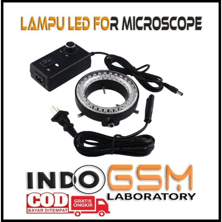 Jual Lampu Microscope Led Universal / Lampu Led / Bisa Diatur Redup ...