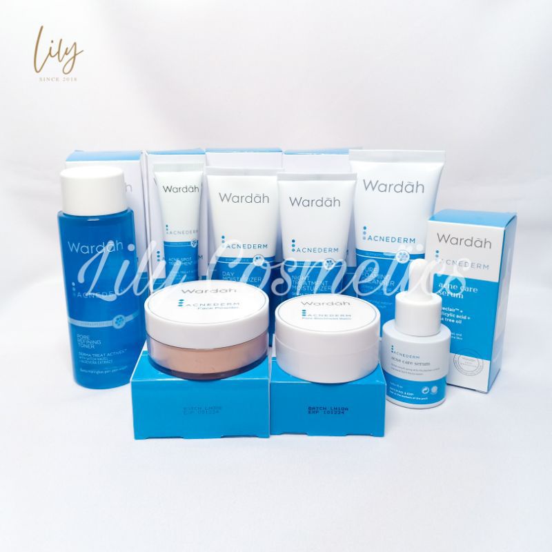 Jual Wardah Acnederm Series - 8 in 1 Paket Lengkap Jerawat + NEW Serum ...