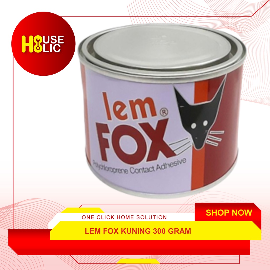 Jual Lem Fox 300 Gram / Lem Fox Kuning Lem Kayu Lem Kulit Lem Karet Plastik | Shopee Indonesia