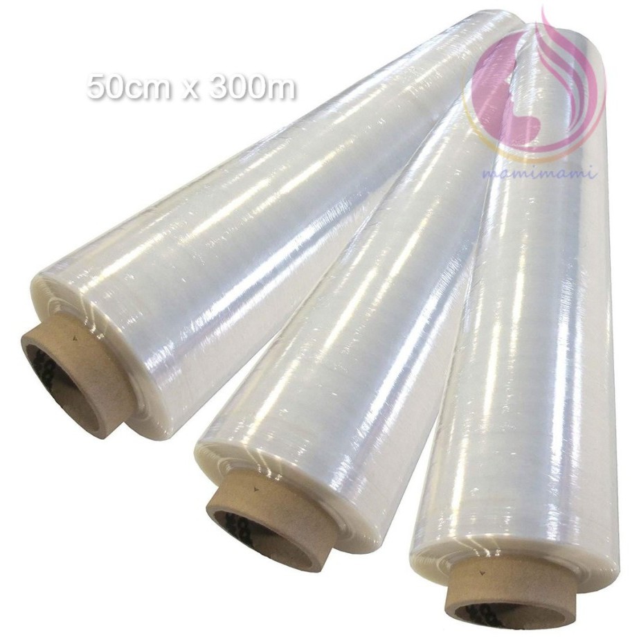 Jual Plastik Wrapping Plastic Wrap Stretch Film 50cm x 300m bening ...
