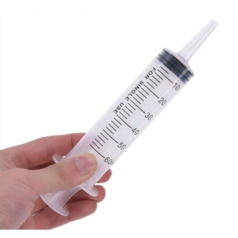 Jual suntikan 50 ml 60cc syringe spuit suntikan tanpa jarum lobang ...
