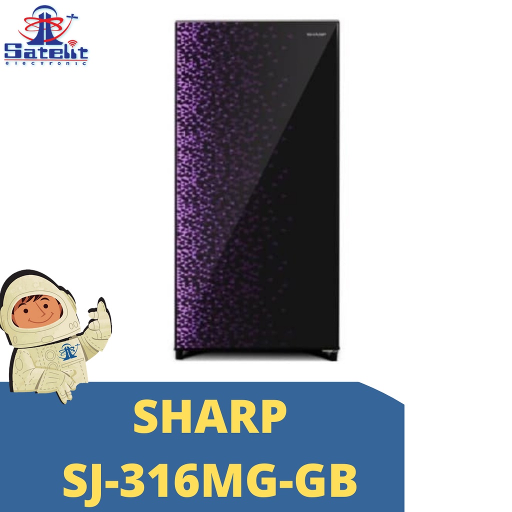 Jual KULKAS / REFRIGERATOR / LEMARI ES SHARP 2 Pintu SJ-316MG-GR-GB ...