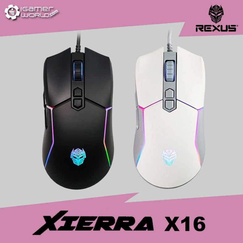 Jual Rexus Xierra X16 RGB 7200DPI Gaming Mouse | Shopee Indonesia