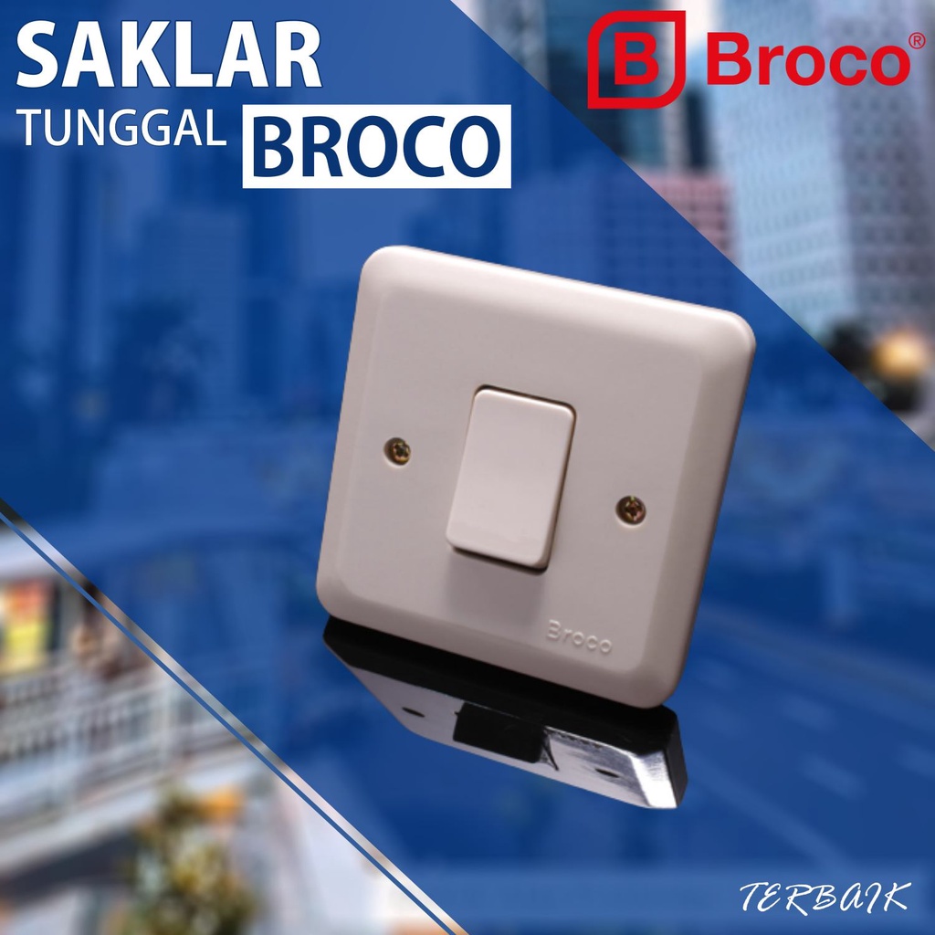 Jual Saklar Tembok Tunggal BROCO - Saklar BROCO - Saklar Engkel BROCO ...