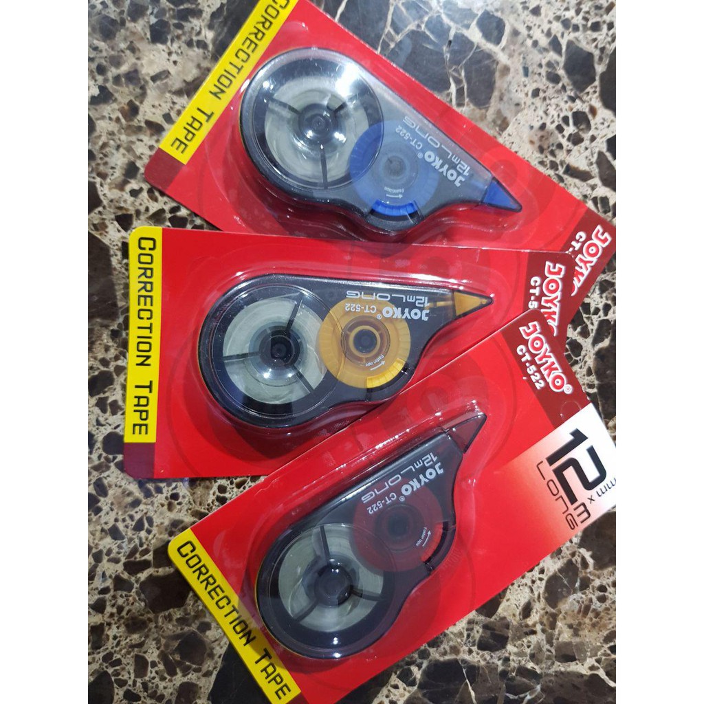 Jual Joyko Correction Tape CT-522 - 12 M x 5 mm | Shopee Indonesia