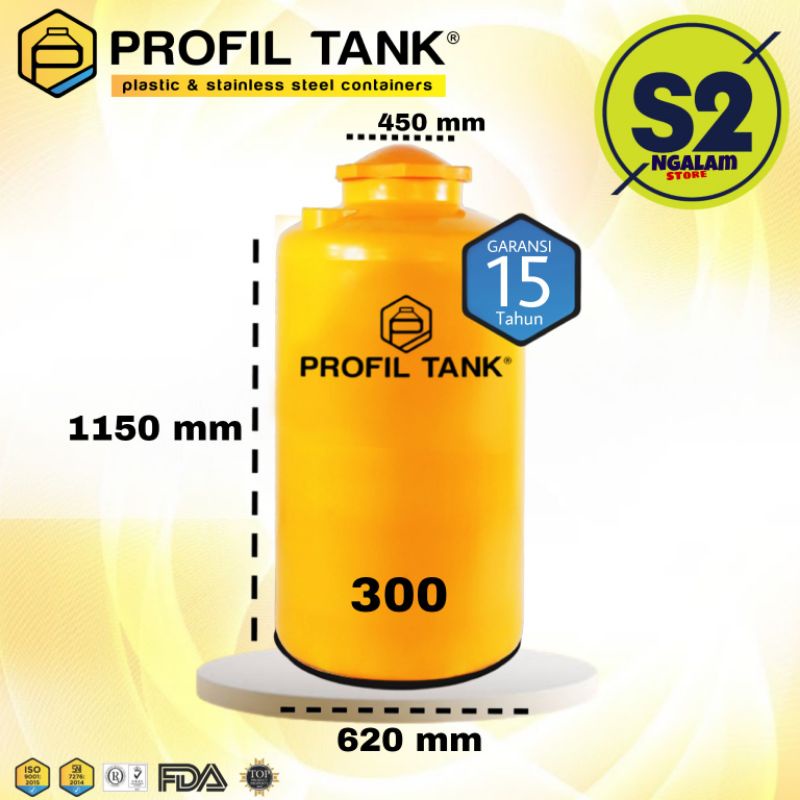 Jual Tandon Air /Toren Air /Tangki Air - PROFIL TANK 300 Liter (Invoice ...