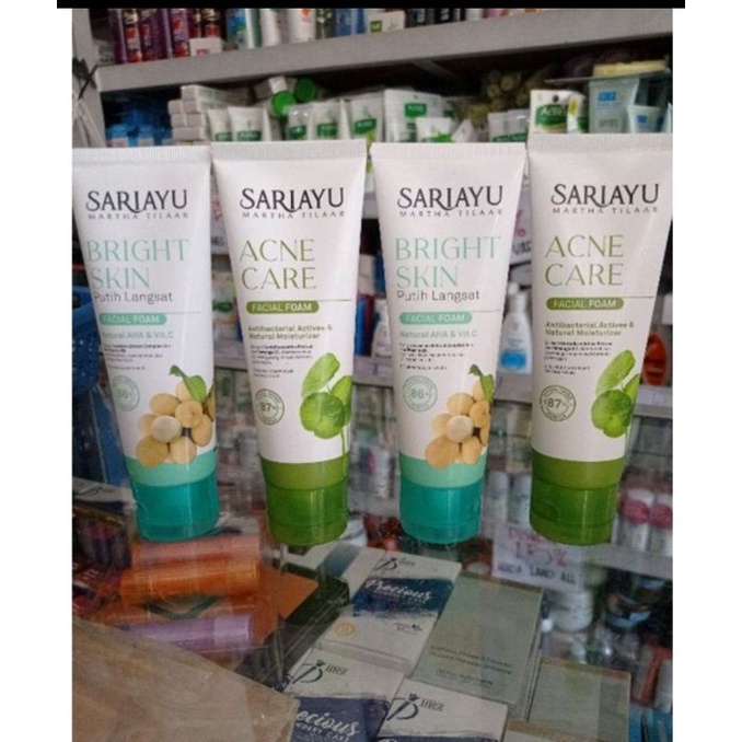 Jual sariayu acne facial foam/facial foam kuning langsat | Shopee Indonesia
