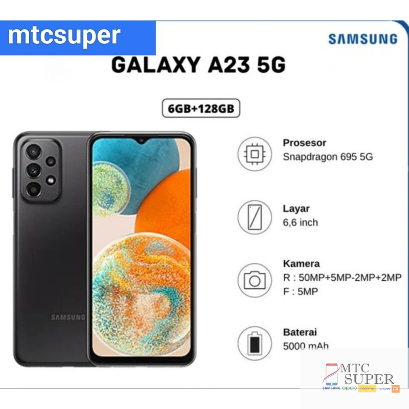 Jual SAMSUNG A23 5G 6/128 GARANSI RESMI | Shopee Indonesia