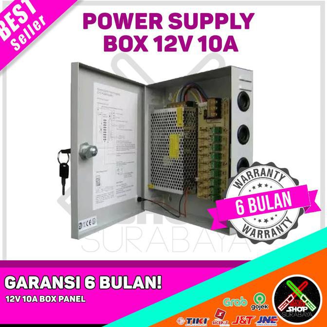 Jual Power Supply 12V 10A Box PSU 12V 10A Box Panel EKSLUSIF | Shopee ...