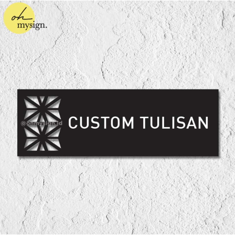 Jual Custom Tulisan Ruangan Office Sign Board Acrylic UV Print Laser ...