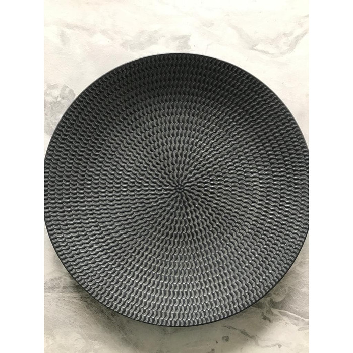 Jual Piring Keramik Hitam Motif Sisik Premium Diameter 29 cm | Shopee ...