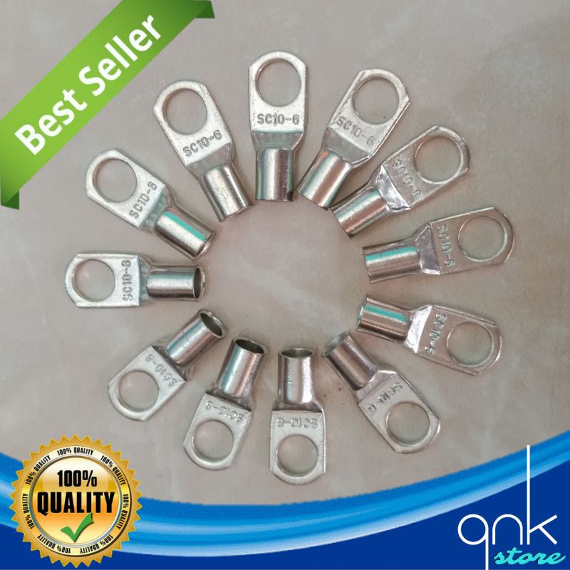 Jual Skun Ring SC10-6 Tembaga Putih Baut 10 Scun Ring Scun 8 AWG ...