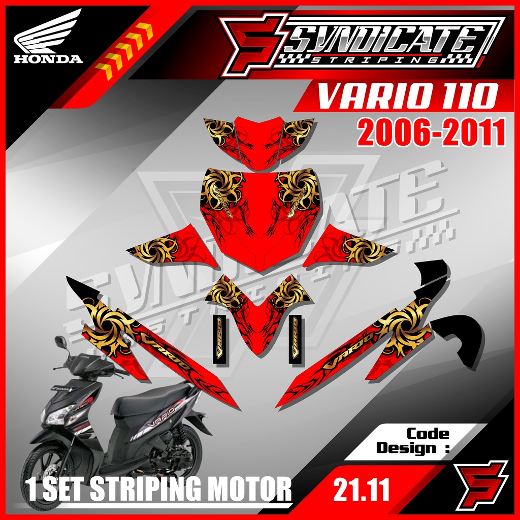 Jual Decal Stiker Fullbody Vario 110 CW Karbu 2006 2007 2008 2009 2010 ...