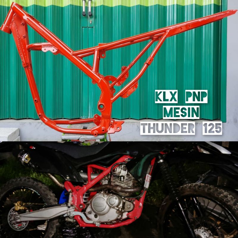 Jual rangka klx ovale pnp mesin thunder 125 dan mesin lain nya frame ...