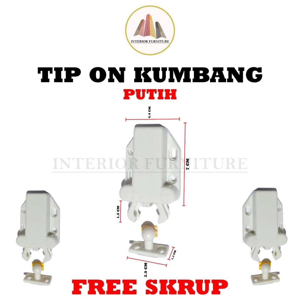 Jual Push To Open Mini Latch Push Open Latch Minilatch Tip On Kumbang ...