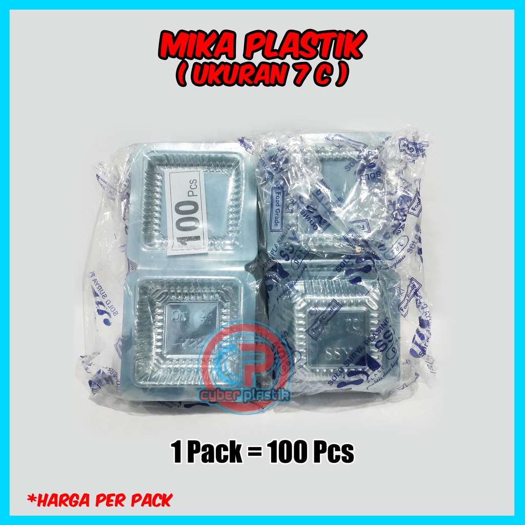 Jual Mika Plastik Ukuran 7C SSY isi 100 Pcs | Shopee Indonesia