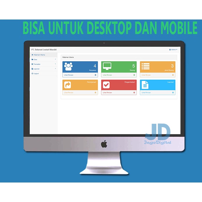 Jual Aplikasi Inventaris barang Kantor bisa online dan offline dengan ...