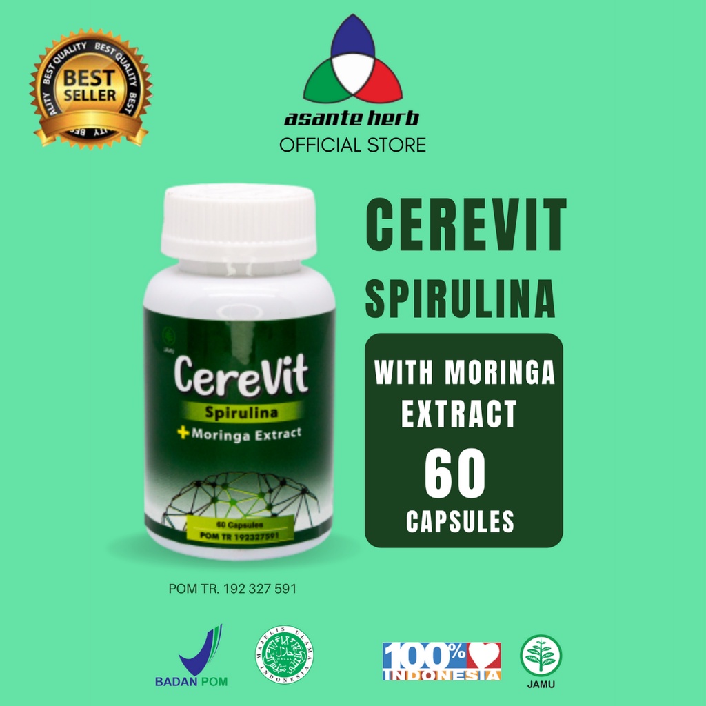 Jual Cerevit Ekstrak Spirulina dan Daun Kelor - Menambah Daya Ingat dan ...