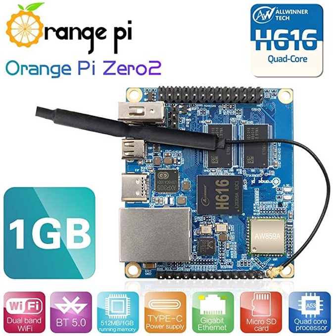 Jual Orange Pi Zero 2 1GB Mini PC Zero2 | Shopee Indonesia
