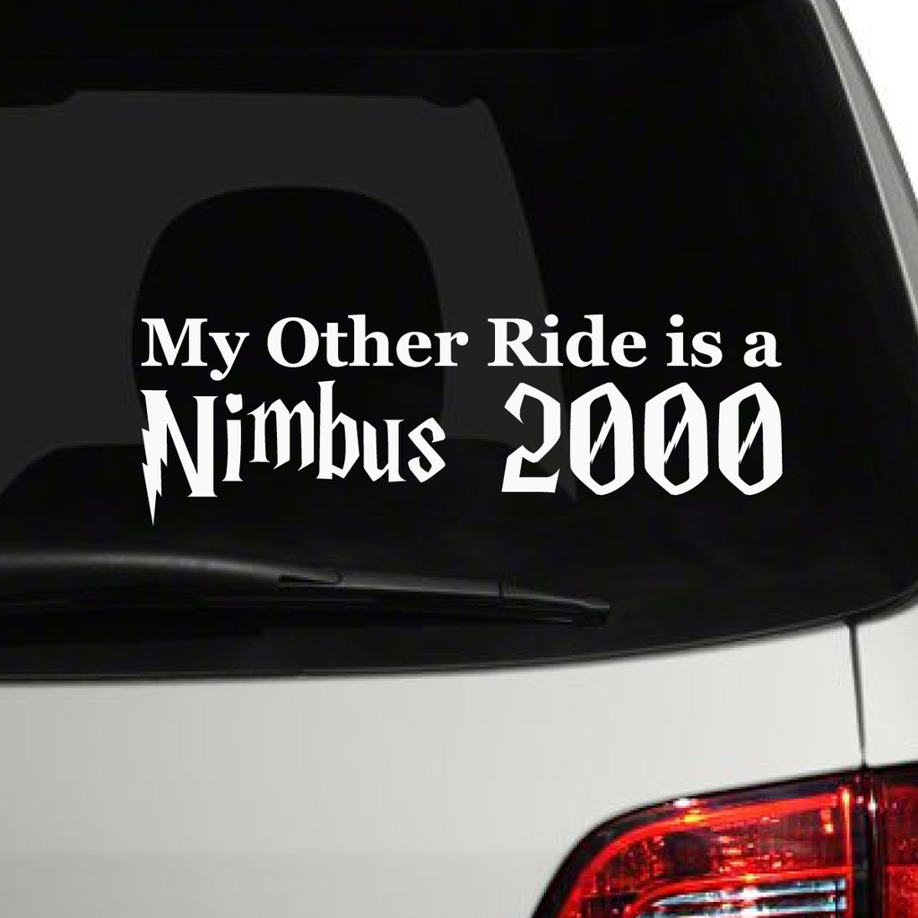 Jual Sticker Mobil Cutting Vinyl Reflektif My Other Ride is a Nimbus ...