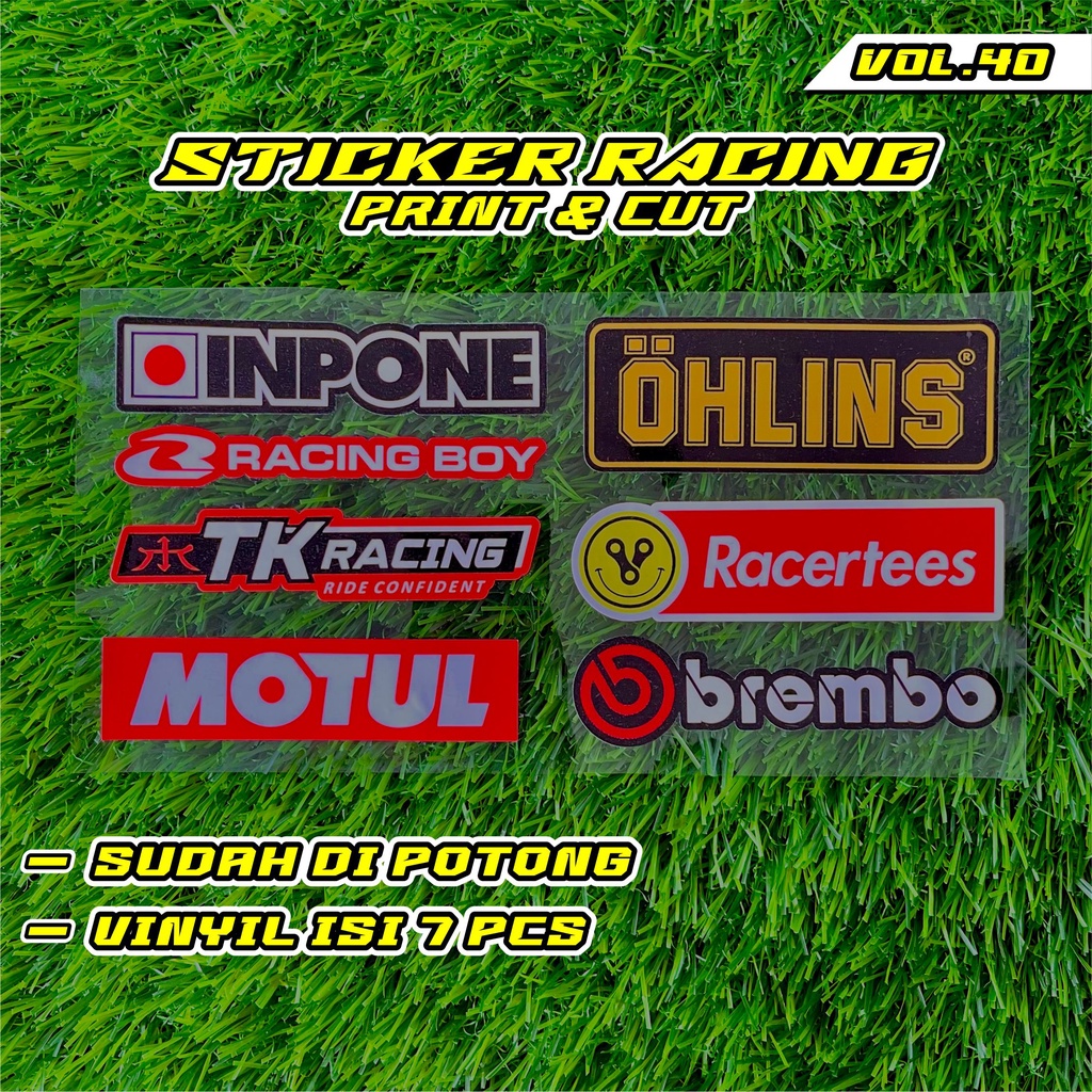 Jual Sticker Racing Print&Cut Vinyl Stiker Motor | Shopee Indonesia