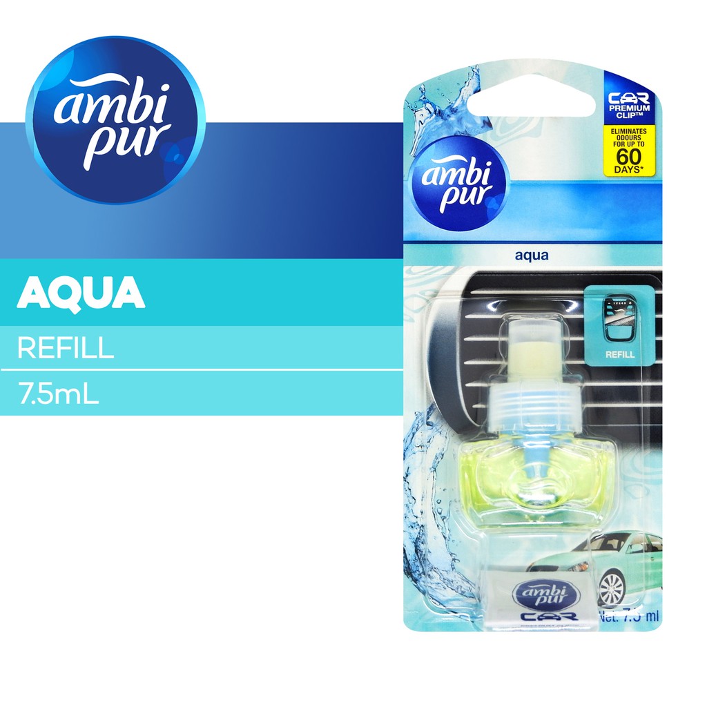 Jual Ambi Pur Pengharum Mobil Aqua Refill 7,5 ml | Shopee Indonesia