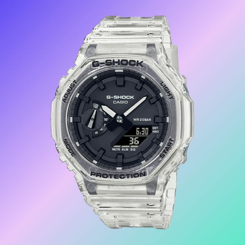 Jual Jam tangan Casio G-SHOCK GA-2100SKE-7ADR GA2100 fullset | Shopee ...