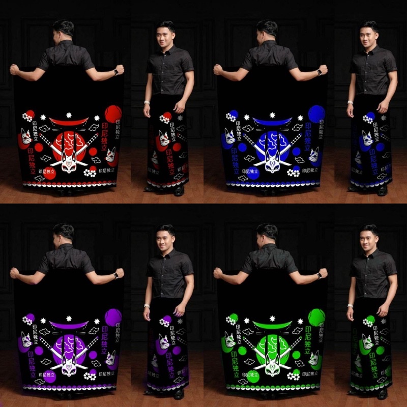 Jual Sarung Batik Motif Cat Akatsuki Sakura Japanese | Sarung Gus Azmi ...