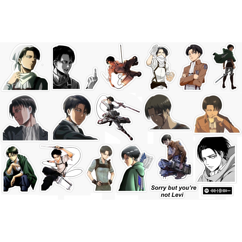 Jual Captain levi sticker pack | Shopee Indonesia