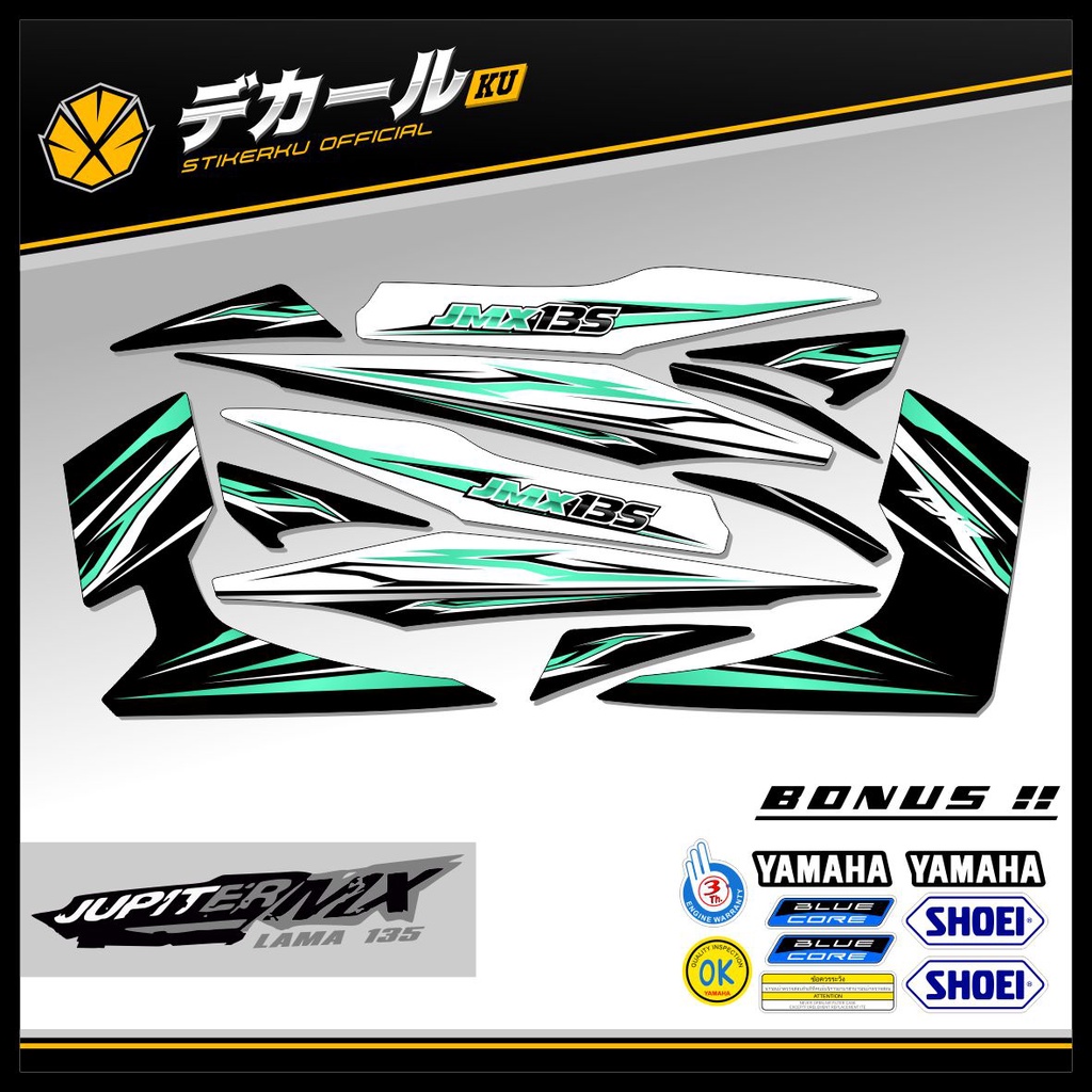 Jual STRIPING JUPITER MX 135 LAMA / STRIPING MX OLD / STICKER JUPITER ...