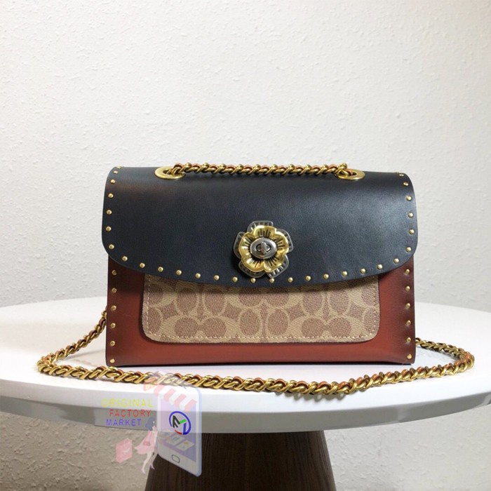 Jual TAS COACH 29416 Parker 26 with Rivets and Snakeskin Detail ...