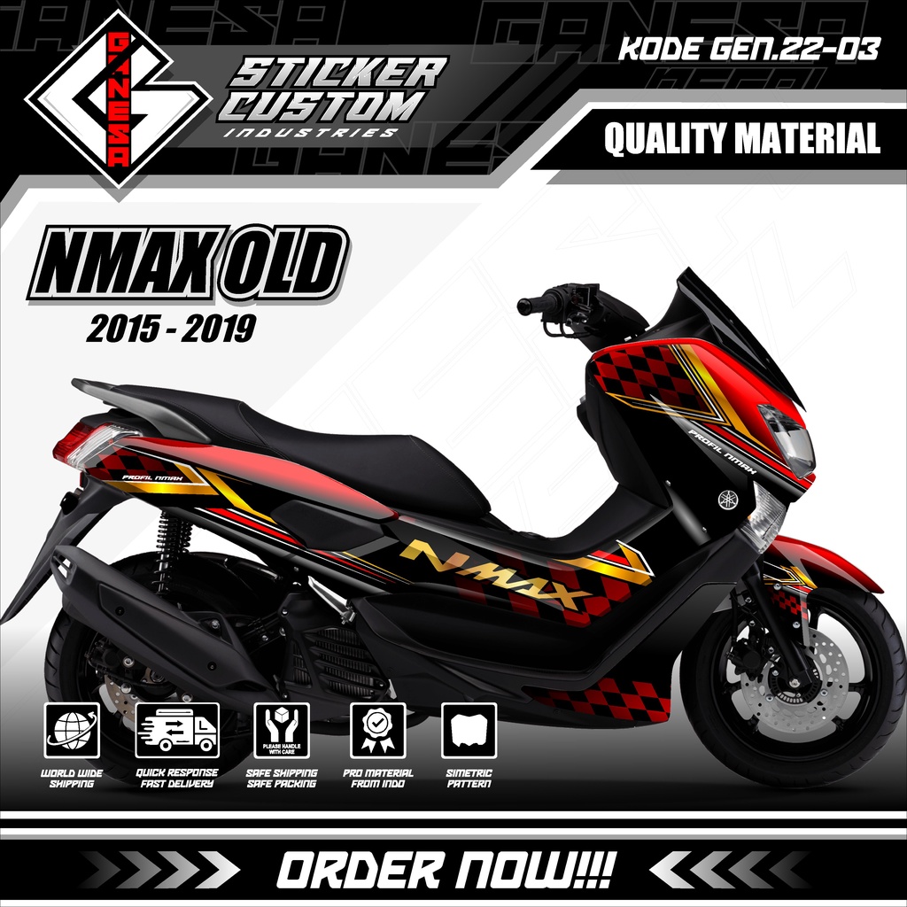 Jual Decal Sticker Yamaha Nmax 155 Old Fullbody 2015-2019 Dekal Stiker ...