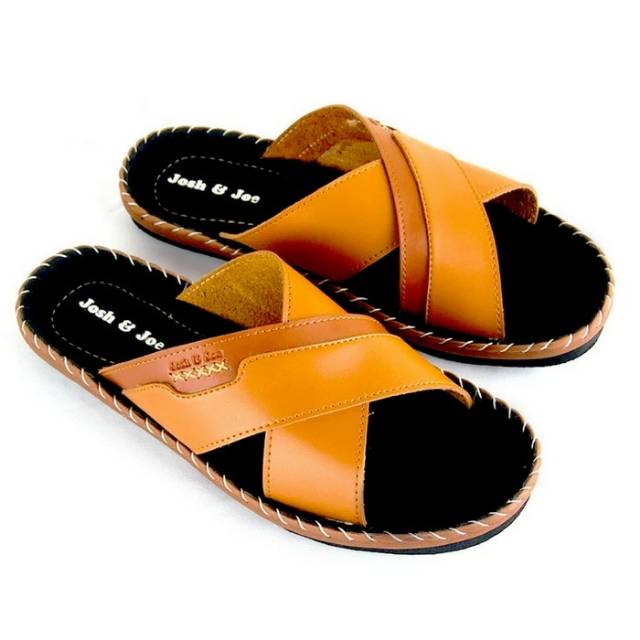 Jual Josh & joe sandal pria kulit keren | Shopee Indonesia