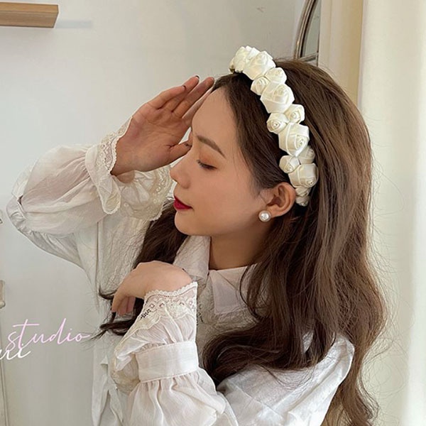 Jual bando bentuk bunga mawar rose sweet fairy headband (2E2) jba042 ...