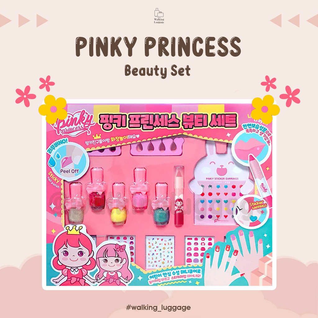 Jual Pink Princess Pinky Kids Beauty Set | Beauty Set Kids Korea ...
