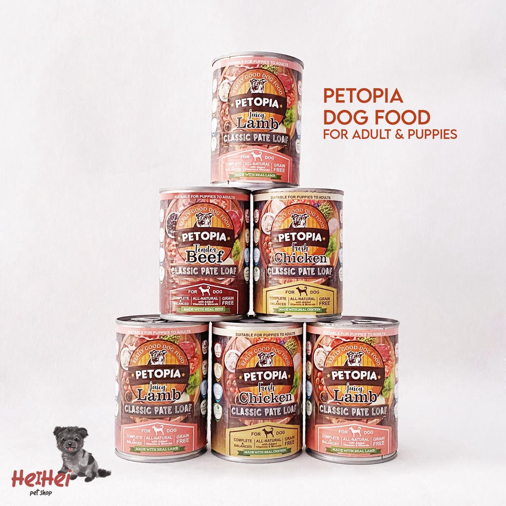 Jual Petopia Dog Kaleng 380 gr - Dog Puppy Food Makanan Wetfood/Makanan ...
