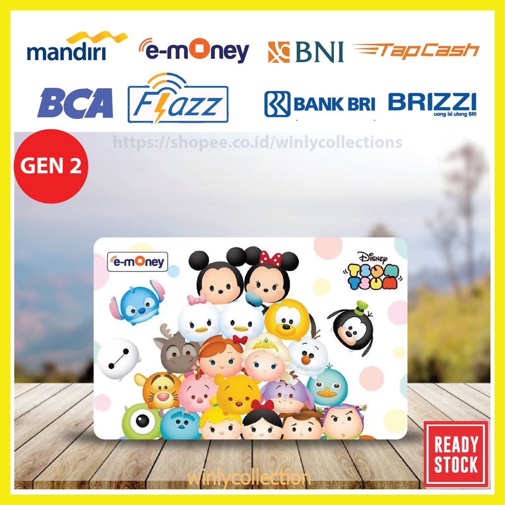 Jual Emoney Gambar Disney Tsum Tsum Kartun Anime Etoll Mandiri BCA ...