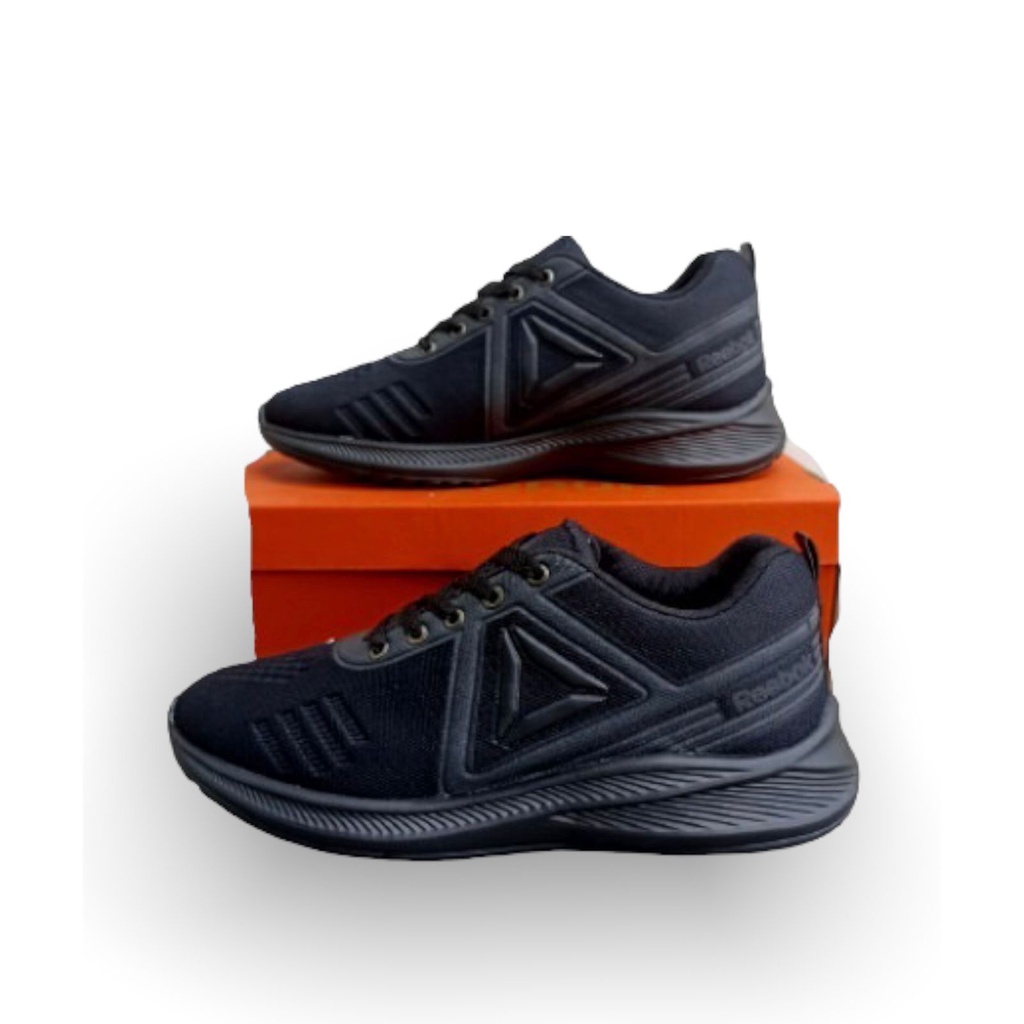 Jual Sepatu Pria Wanita Hitam Polos Terbaru Sekolah Olahraga Kerja ...