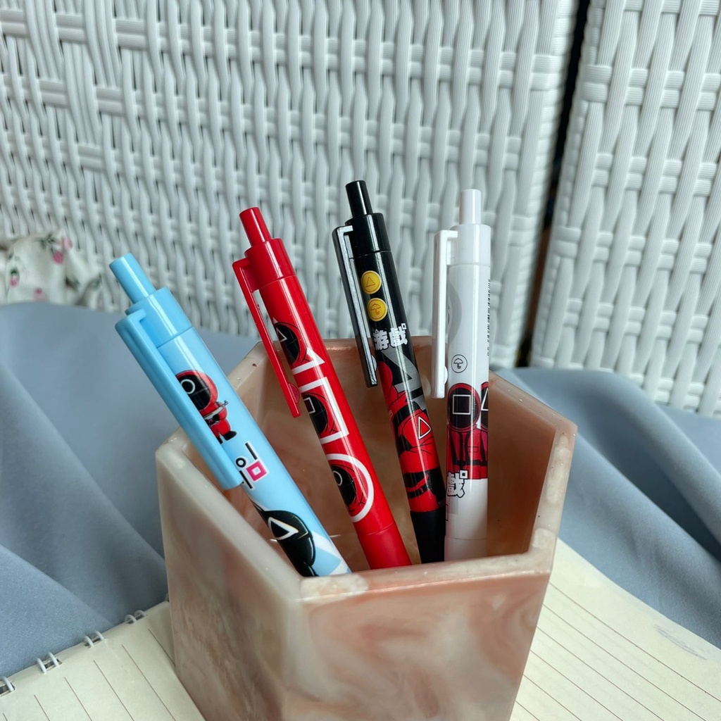 Jual PULPEN CETEK KARAKTER SQUID GAME TINTA HITAM ADA 4 VARIANT HARGA ...