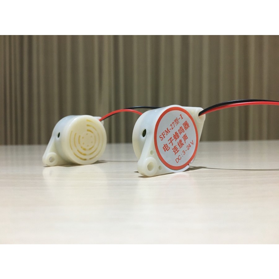 Jual BUZZER PIEZO ELECTRIC ALARAM KENDARAAN MOTOR MOBIL BIS TRUK DC 3V - 24V SFM-27-I BUSER ...